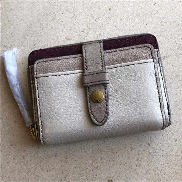 Fossil | Bags | Fossil Suede Leather Zip Wallet | Poshmark